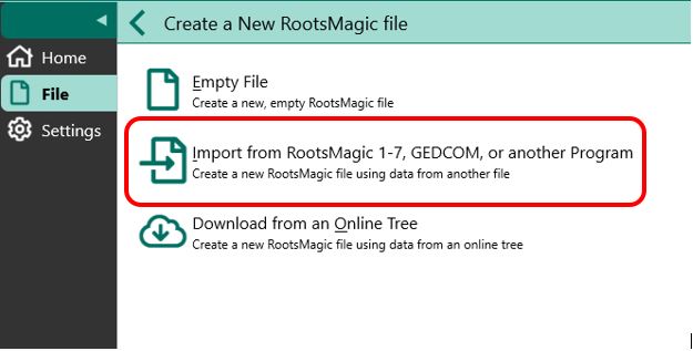 Instructions for Importing a RootsMagic 1-7 File into RootsMagic 8 or higher – RootsMagic Support